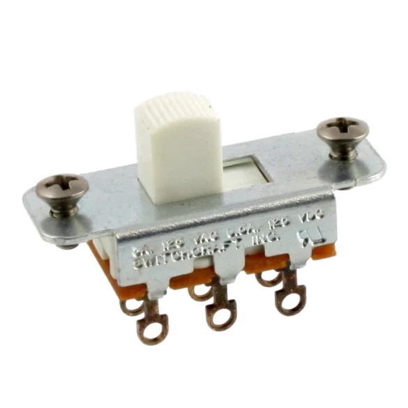 Allparts EP-0260 Switchcraft® On-On Slide Switch for Jazzmaster® and ...